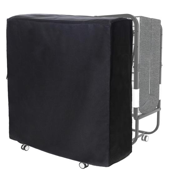 商品名: 折り畳み式ベッドカバー 39.7インチ×15.5インチ×45.7インチ 防塵・防水 折りたたみ式ベッド収納カバー 大型キャンプ用コットカバー 着脱簡単 ブラック Rollaway Bed Cover 39.5"x15.5"x45....