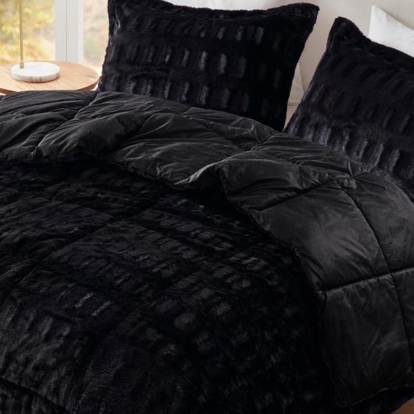 商品名: Madison Park キング掛け布団セット リバーシブル フェイクファー エレガンス ソフトで豪華なミンクのような裏面、厚手の6Dオーバーフィルド暖か&amp;ふわふわ掛け布団 キングサイズベッド、ジア、キング/カリフォルニア...