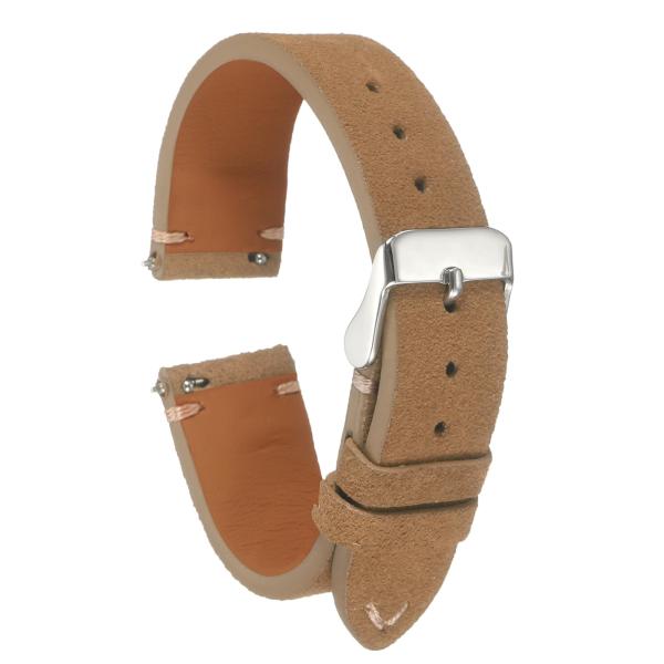 商品名: HARFINGTON スエードレザーストラップ 腕時計バンド クイックリリースヴィンテージ腕時計ストラップ クラシック腕時計バンド 男女兼用 交換用, ライトブラウン, 14mm HARFINGTON Suede Leather ...