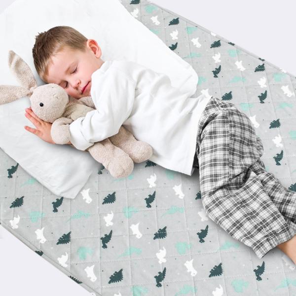 商品名: ベッドパッド 洗濯可能 防水 34インチ x 36インチ おねしょ保護パッド ツイン/幼児用ベッド用 再利用可能 滑り止め 交換簡単 防水マットレスパッド 洗える 防水 グレー Potty Training Pee Pads fo...