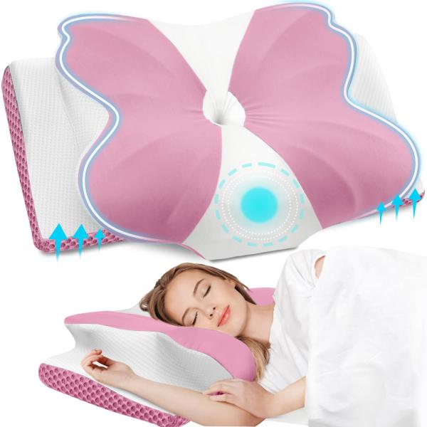 商品名:  CloudBliss Cervical Memory Foam Pillow for Neck and Shoulder, Contour Neck Support Pillow with Cooling Case, Ergon...
