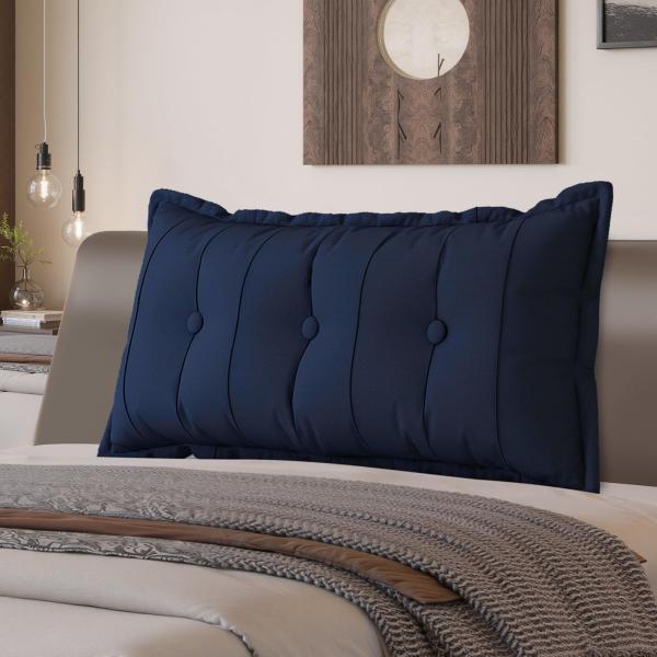 商品名: LELEFIDO (レレフィド) 大型 ヘッドボードクッション ベッドレスト 読書用クッション ベッドに座る時 背もたれ 補助枕 ベッドやソファでの快適な姿勢 取り外し可能なカバー付き LELEFIDO Large Headboa...