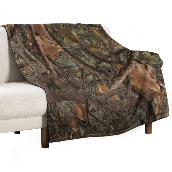 商品名:  BenYaSong Forest Camouflage Throw Blanket, Forest Camo Conifer Oak Branches Leaves Mossy Hunting Lodge Camp Cabin ...