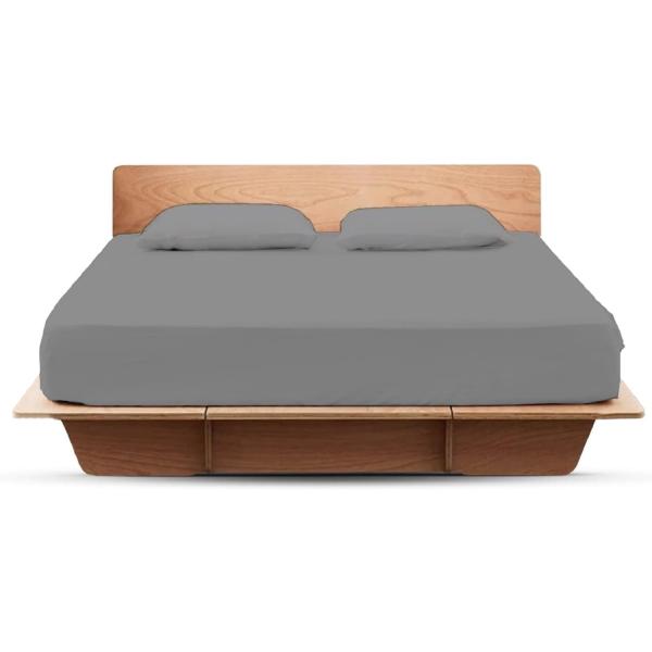 商品名: シーツ StargazerツインXLボックスシーツのみ、1000スレッドカウント エジプト綿フィットシートツインXL、通気性&amp;ソフトボックスシーツ、18インチディープポケットツインXLボックスシーツライトグレー Sheet...