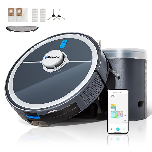商品名:  Vacmaster V10i 3-in-1 Robot Vacuum and Mop Combo with Self-Empty Station for 45 Days, LiDAR Navigation,3000Pa Stro...