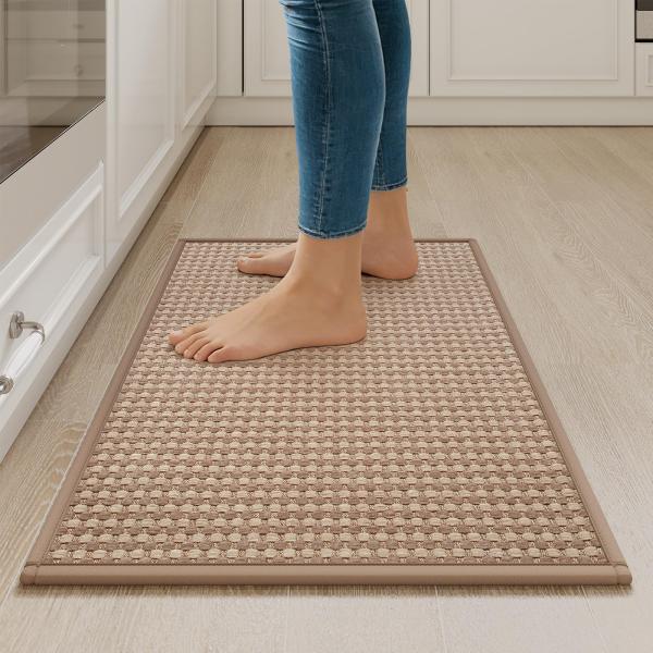 商品名:  YDKGL Kitchen Rugs Mat Non Slip Washable, Super Absorbent Kitchen Mats for Floor, Rubber Backing Soft Braided Stan...