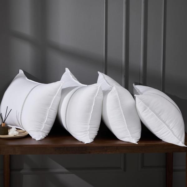 商品名:  MUFEW Bed Pillows Queen Size Set of 4, Firm Hotel Pillows for Sleeping, Cooling Pillows for Side &amp; Back Sleepe...