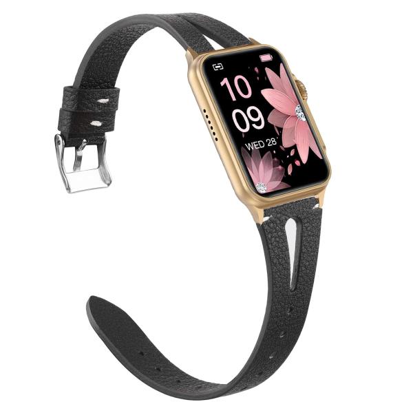 商品名: FITVIIスマートウォッチバンド、18mm、20mm、22mmスリムヴィンテージレザーストラップ交換用。FITVII Nexa、HM57、HM78、HM68、HM21、H56、H86スマートウォッチフィットネストラッカーに対応(...