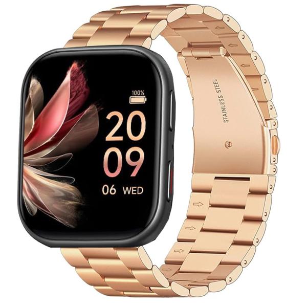 商品名: FITVIIフィットネストラッカーバンド、18mm、20mm、22mmのステンレススチールメタル交換用ストラップ。FITVII HM57、HM78、HM68、HM21、H56、H86スマートウォッチフィットネストラッカーに対応(ロ...