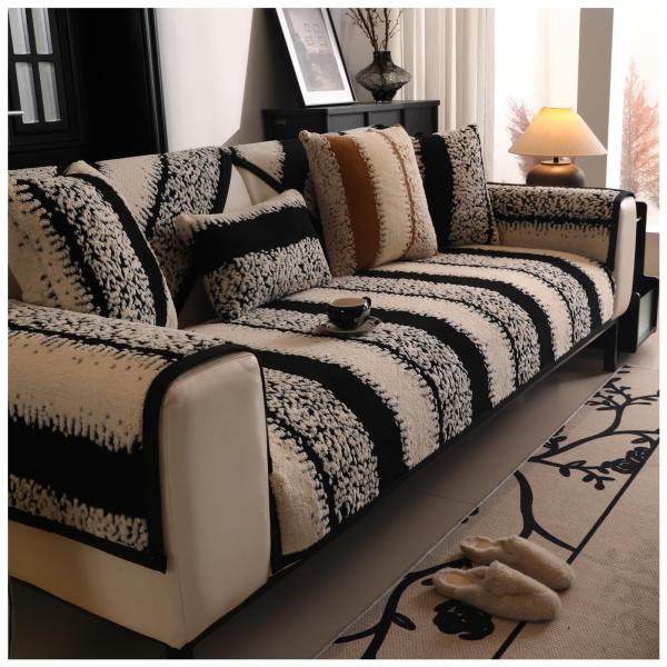 商品名:  GWXYLK Non Slip Sectional Sofa Slipcover,Furry Pattern Sofa Cushions,Thickened Sofa Cushions,Cozy Washable Furnitu...