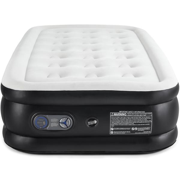 商品名:  Air Mattress Full with Built in Pump,18'' Twin Size Inflatable Mattress of Upgraded Vertical Beams,3 Mins Inflatio...