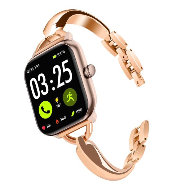 商品名: LYSANDRA Spade &amp; Co Health Smartwatch 4バンド対応 ステンレススチール シャイニーファンシーリストバンド スタイリッシュな交換用スリムストラップ Spade &amp; Co Heal...