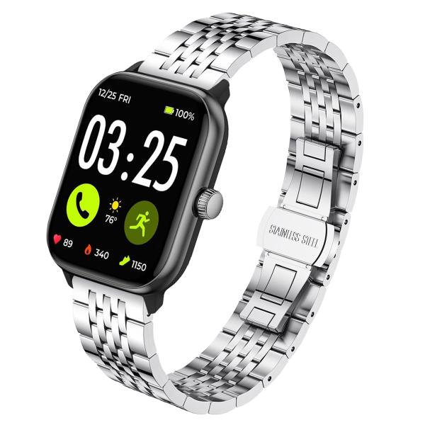 商品名:  LYSANDRA for Spade &amp; Co Health Smartwatch 4 Bands, 22mm Solid Stainless Steel Mesh Watch Band for Men Women Co...