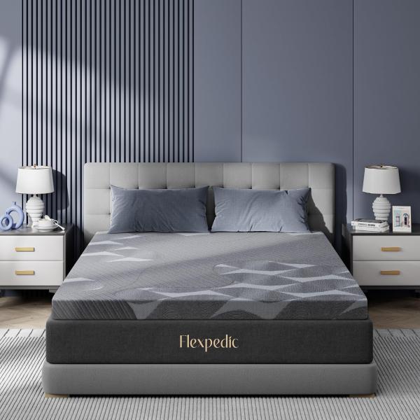 商品名:  Flexpedic Firm Mattress Topper 4 Inch King Size - Advanced Gel Infused Memory Foam Bed Topper for Deep Pain Relief...