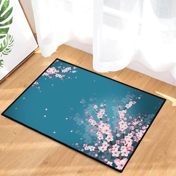 商品名:  VANOVICH Entrance 2x3 Rug,Floral Rugs for Bedroom,Pink Cherry Blossom Flowers Spring Theme Door Mat Indoor,Small T...