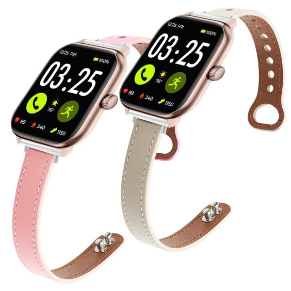 商品名: LYSANDRA Spade &amp; Co Health Smartwatch 4用バンド 22mm スリムファッションレザーストラップ 交換用 (2パック) Spade &amp; Co Health Smartwatch ...