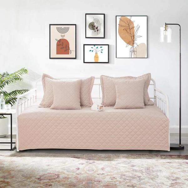 商品名:  TieyaChkis 5 Piece Daybed Cover Set Twin Daybed Bedding Sets for All Season Lightweight Daybed Comforter with Matc...