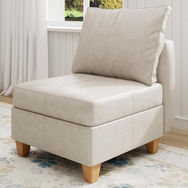 商品名:  EASE MOOSE Middle Module Seat for Modular Sofa Armless Chair Customizable Sectional Sofa Couch with Storageブランド: E...