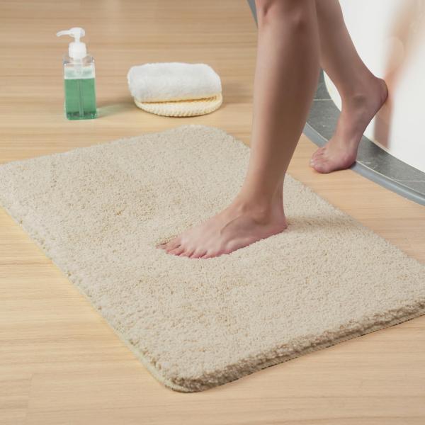 商品名: CHEZARTEMIS ラグジュアリー 速乾 ノンスリップ バスルーム ラグ【20インチ x 30インチ ベージュ】 高吸収性 洗濯可能 超ソフト 極厚 ふわふわ バスマット シャワー/キッチン/バスタブの床用 CHEZARTEM...