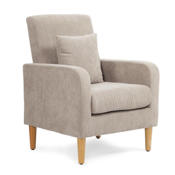 商品名:  Athena Collection Modern Accent Chair with Cushion, Comfy Upholstered Fabric Reading Chair for Adult, Soft Sofa Ar...