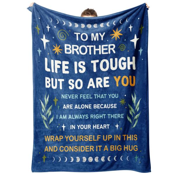 商品名: Niyewsor ブランケットギフト 兄弟へのギフト 父の日の兄弟へのギフト 兄弟の誕生日プレゼント 兄へのギフト 兄へのギフト 兄へのギフト 60インチx50インチ Niyewsor Brother Gifts from Sis...