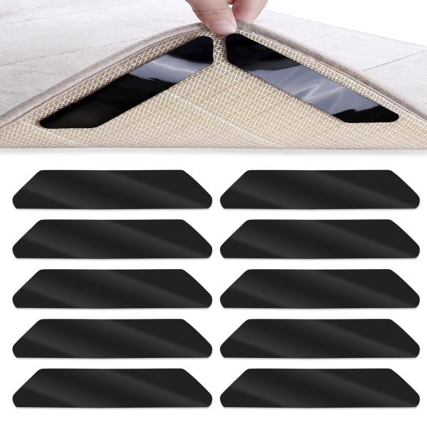 商品名:  Cretty-Meet 10 PCS Rug Grippers Carpets Grippers, Washable Reusable Carpet Stickers Suitable for All Types and Siz...