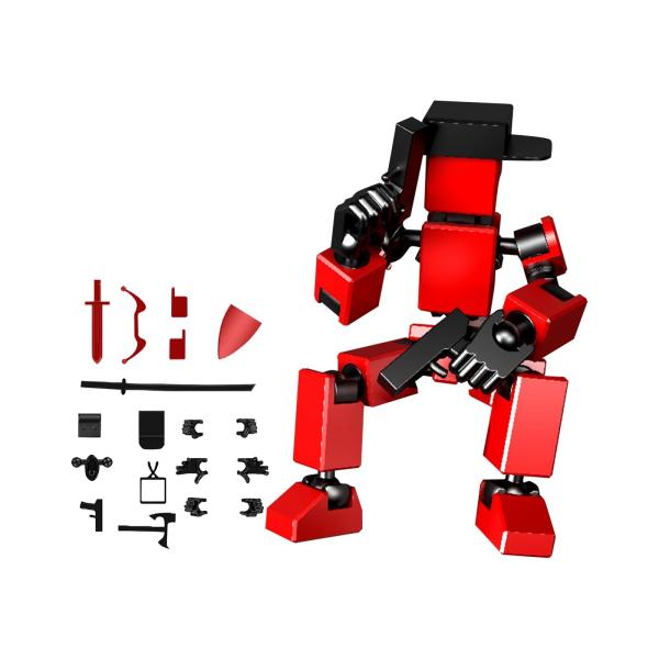 商品名: CCHZYSKO ミニ タイタン 13 アクション s ヒップホップ ダミー ロボット アクション おもちゃ スティック マルチ ジョイント 可動式 デスクトップ デコレーション 赤 CCHZYSKO Mini Titan 13 ...