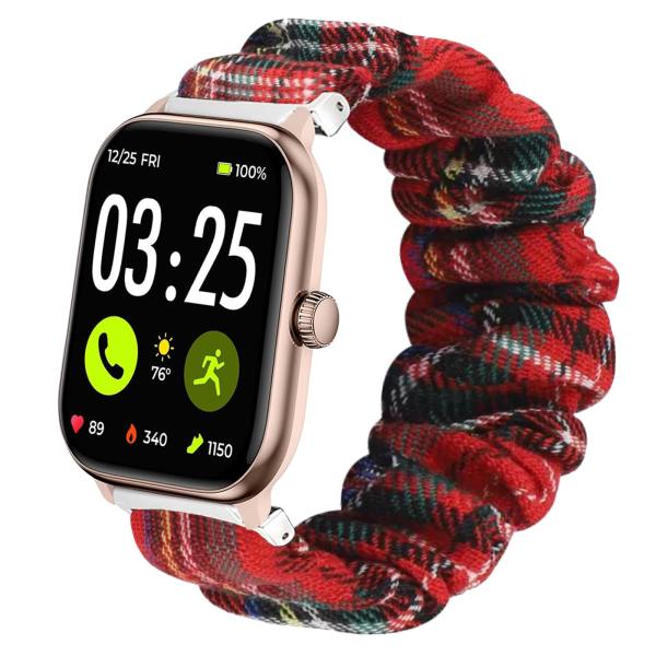 商品名:  LYSANDRA Compatible with Spade Co Health Smartwatch 4 bands, 22mm Quick Release Scrunchie Strap Stretchy Cute Elas...