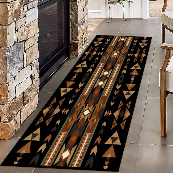 商品名:  Aztec Southwest Rustic Runners for Hallways, 2x6ft, Native Americans Entrance Carpet, Floor Cover with Non Slip Ba...