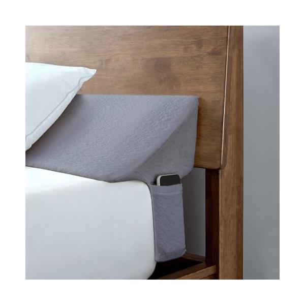 商品名: SLIGUY キングサイズ ベッドウェッジクッション ヘッドボードクッション マットレス ウェッジ ベッドギャップフィラー ヘッドボードとマットレスの間の隙間(0.00~7インチ) 睡眠用背もたれ枕(グレー 76インチx10インチ...