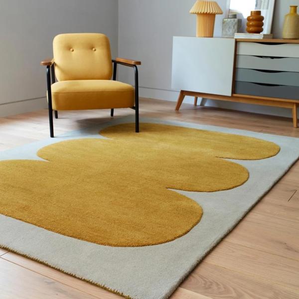 商品名:  ELASSA CARPET_Pure Woollen Handmade Tufted Floral Area Rug for Living Room, Bedroom, Dining Room, Conference Room,...