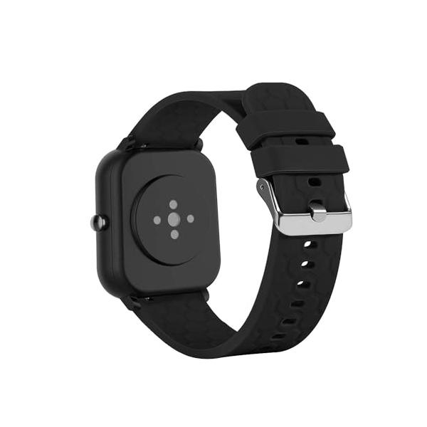 商品名: FoundEast ID208 Plusスマートウォッチバンド 調節可能なソフトスポーツ交換用ストラップ Quican ID208 Plus/aeac ID208 Plus/WMK ID208 Plusアクセサリー用 (ブラック)...