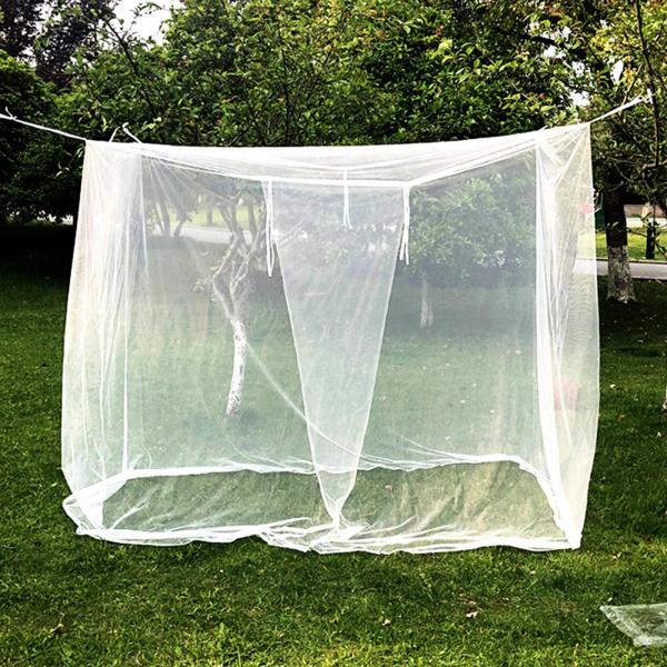 商品名: Vawolecy ベッド用四隅蚊帳、1つの開口部ドア長方形蚊帳、キャンプ、自宅、屋外旅行、寮、ベッドキャノピー装飾用のキャリーバッグ付き Vawolecy Mosquito Net for Bed 4 Corner Canopy ...