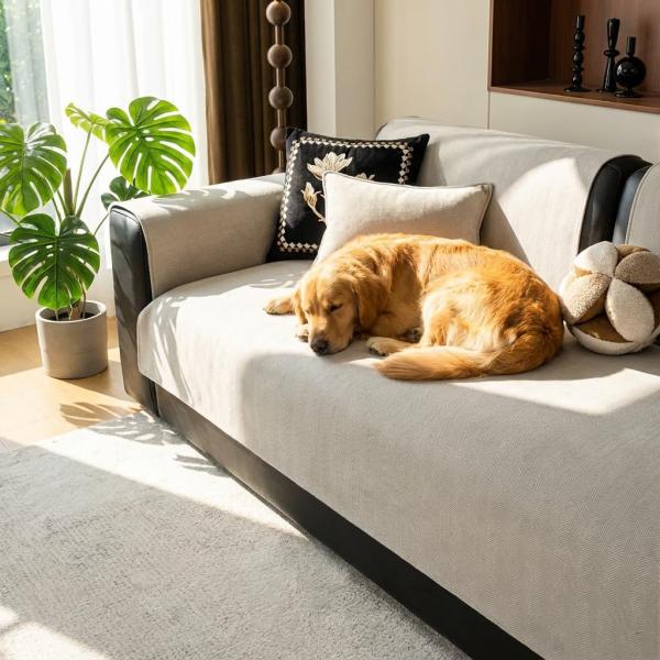 商品名:  Herringbone Chenille Sofa Cover,Herringbone Couch Sofa Covers Washable for Dogs,Universal Waterproof Non-Slip Chen...