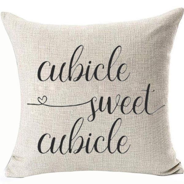 商品名: HomeTow キュービクル スイートキュービクル デコラティブ スローピローケース ダブルサイドクッションカバー カウチ ソファ オフィス インビジブル ジッパー 取り外し可能 カラー:キュービクル スイートキュービクル Hom...