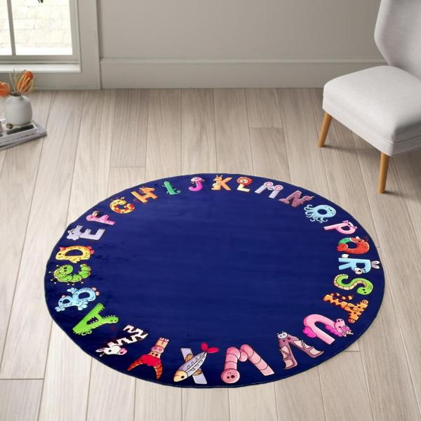 商品名:  Round Kids Play Rug, ABC Rugs for Kids, Toddlers and Baby, Nursery Area Rug Soft Crawling Play Mat, Non Slip Circl...