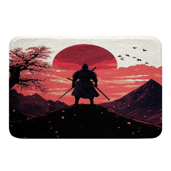 商品名:  Erosebridal Japanese Samurai Bathroom Rug 16x24, Cherry Blossom Trees Soft Door Mat for Kids Girls Boys, Japanese ...