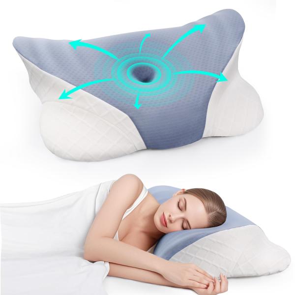 商品名:  Cozyhealth Cervical Pillow for Pain Relief Sleeping, Ergonomic Contour Memory Foam Neck Pillow for Sleeping, Ortho...