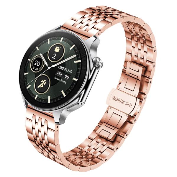 商品名:  LYSANDRA Compatible for OnePlus Watch 3 Band, 22mm Solid Stainless Steel Mesh Watch Band for Men Women Compatible ...