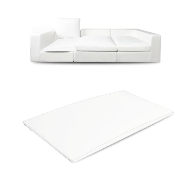 商品名: ソファクッションサポート たるみシート用 22インチ x 22インチ 高密度40Dカーブフォームソファクッション たるんだパッドの下をサポート 固めのフォームリフター 垂れ下がったソファ用 3個セット(ホワイト、22インチ×22イ...