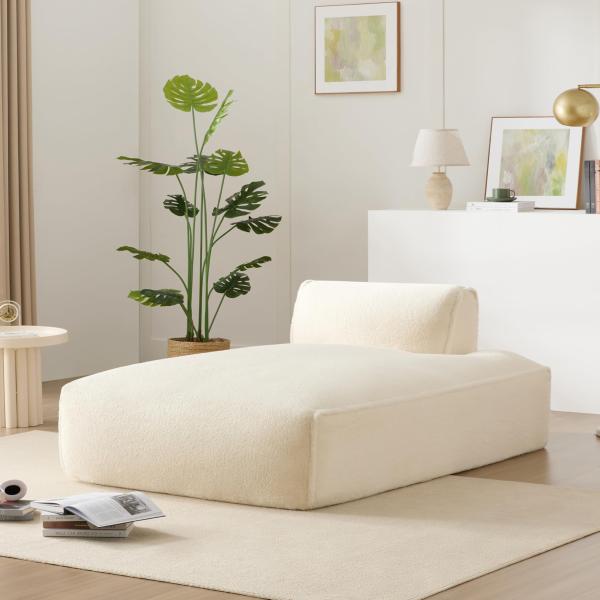 商品名:  THINK 30 72" Oversized Chaise Lounges Indoor, Spacious Foam-Filled Sofa Bed for Living Room, Fully Compressed, Fre...