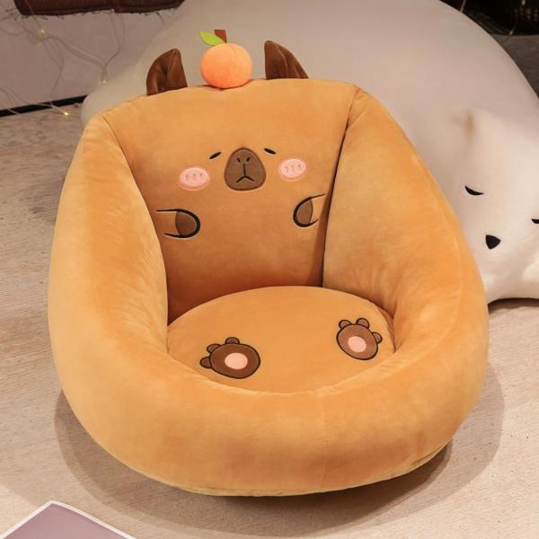 商品名:  WLLYXUS Cute Capybara Floor Cushion, Kawaii Cartoon Seat Cushion Comfy Lazy Sofa Floor Pillow Thickened Lounger So...