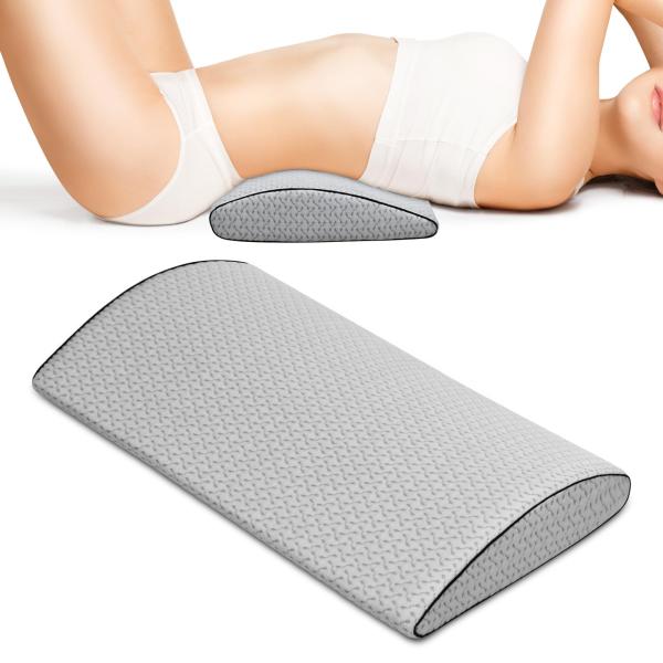 商品名: Nockovi 腰椎サポート枕 腰痛緩和用 - 23.6インチx11.8インチ ベッドレストピロー 横向き/仰向け/うつ伏せ寝の方用 (グレー) Nockovi Lumbar Support Pillow - Orthopedic...