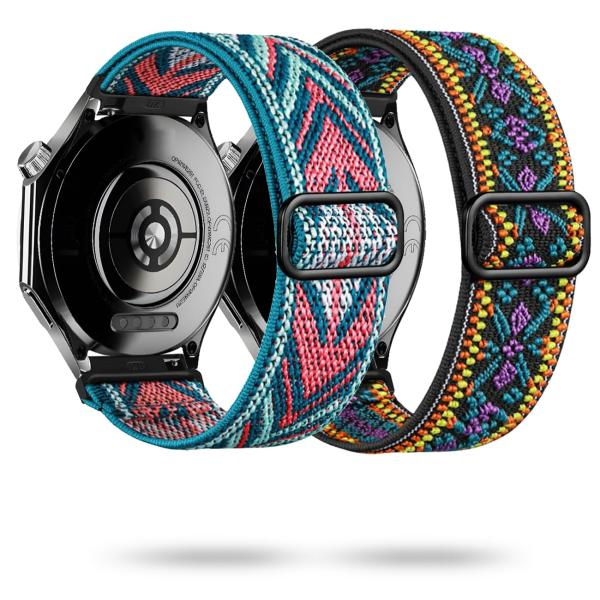 商品名: LYSANDRA ストレッチナイロン時計バンド OnePlus Watch 3バンド対応 22mm ストレッチエラスティック ナイロン製 調節可能な交換用ストラップ OnePlus Watch 3、2、2R、1スマートウォッチに対...