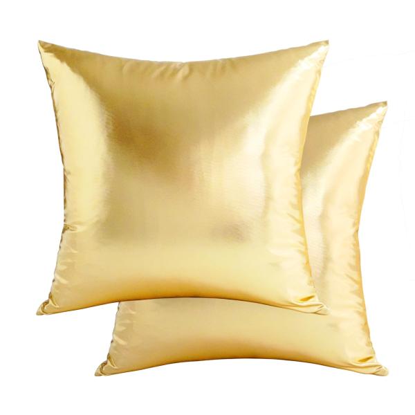 商品名:  Poise3EHome Gold Throw Pillow Covers,Pack of 2 20x20 inch Shiny and Luxury Decorative Throw Pillow Cases for Sofa ...