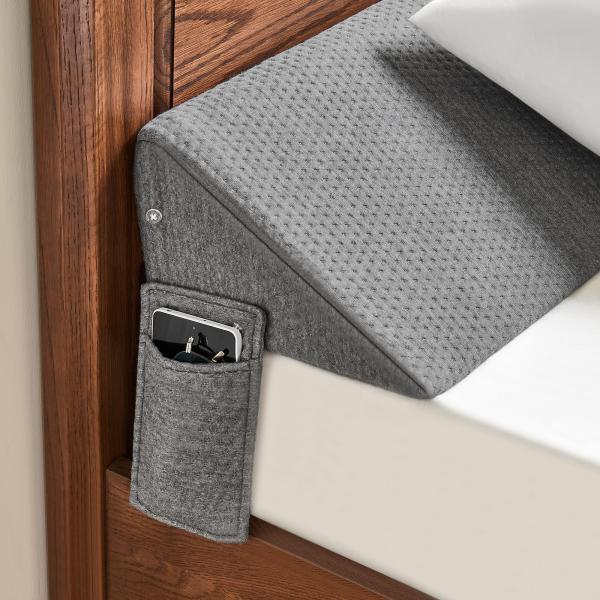 商品名: IFNOW (イフノウ) クイーンサイズ(60インチ x 7.5インチ x 10インチ) ベッドウェッジクッション ヘッドボード用 マットレスギャップフィラー (0~8インチ) ベッドウェッジでヘッドボードとマットレスの隙間用 ダ...