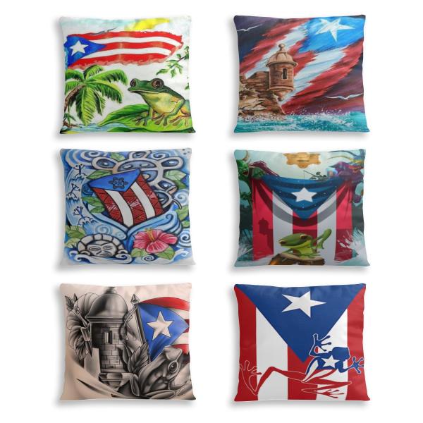 商品名:  Kizon Throw Pillow Inserts &amp; Covers Boricua Puerto Rico Throw Pillow Cover Decorative Puerto Rican Pillow Case...