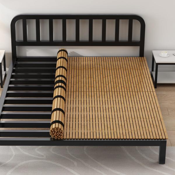 商品名: LOBOTOU バンキーボード 高耐久 6mm 天然竹製ベッドボード マットレス下用 ベッドプレートを暗号化してマットレスのたるみを防ぎます ソファベッドやメタルベッドフレームに最適 (キング) LOBOTOU Bunkie Bo...