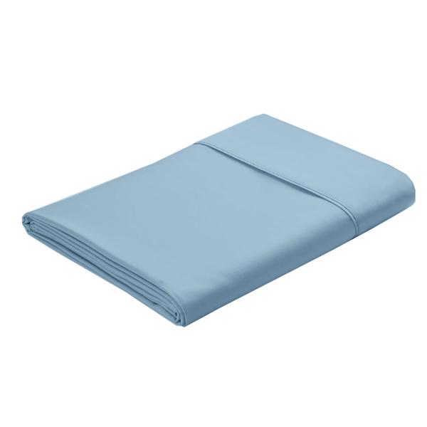 商品名: ツイン-XLサイズ フラットベッドシーツ - ホテル品質の高級シングルしわ防止&amp;色あせ防止フラットシーツ - エクストラソフト、通気性のある寝具 レディース メンズ キッズ ティーン向け - ライトブルー フラットシーツの...