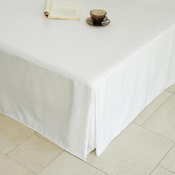 商品名:  BISELINA Waffle Weave Bed Skirt, 14" Tailored Draped Basic Dust Border Soft Comfort Farmhouse Bedding (14" Queen, ...